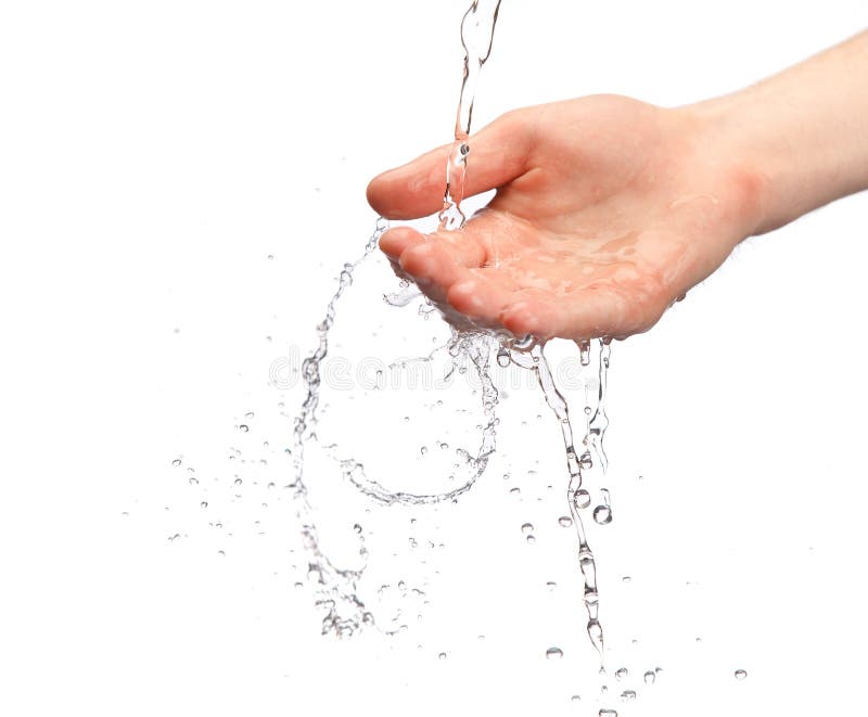 Human hands with water stock photo. Image of background - 43272690