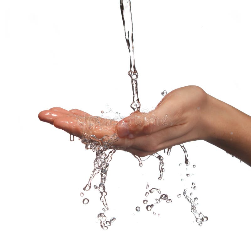 Water with hand stock photo. Image of falls, cool, clean - 36157520
