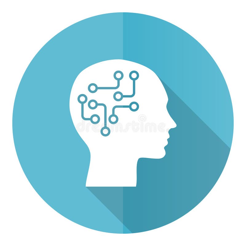 Brain Icon Round Flat Stock Illustrations – 2,051 Brain Icon Round Flat ...