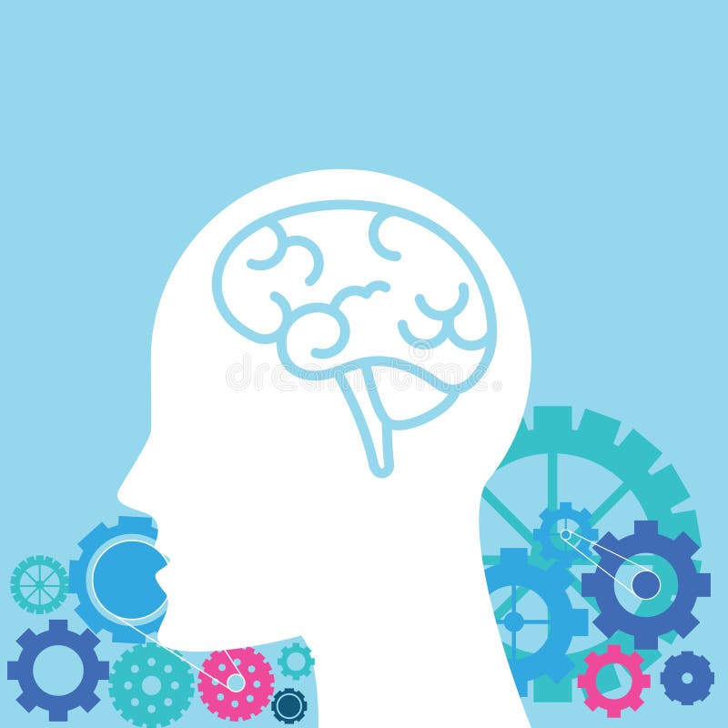 Human Head, Brain and Gear Concept for Continuous Work and Creativity ...