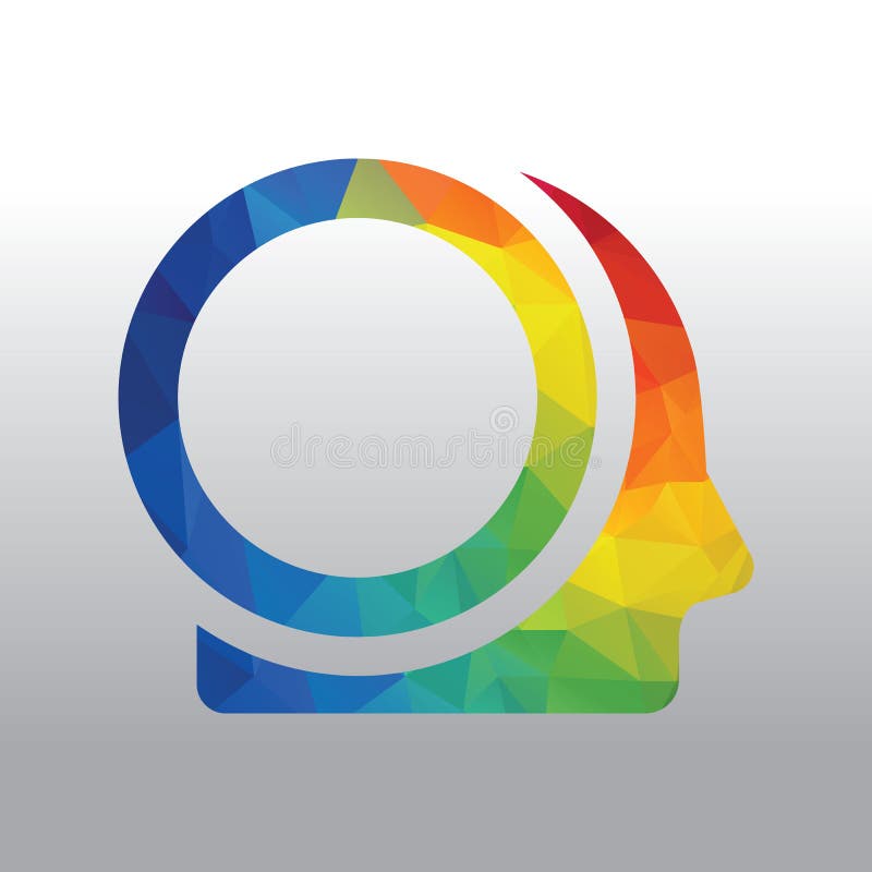 Human Head and Brain Vector Icon. Stock Vector - Illustration of genius ...