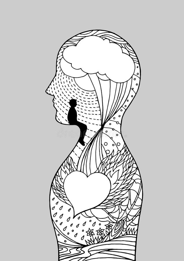 Human Head, Chakra Power, Inspiration Abstract Thought, World, Universe ...