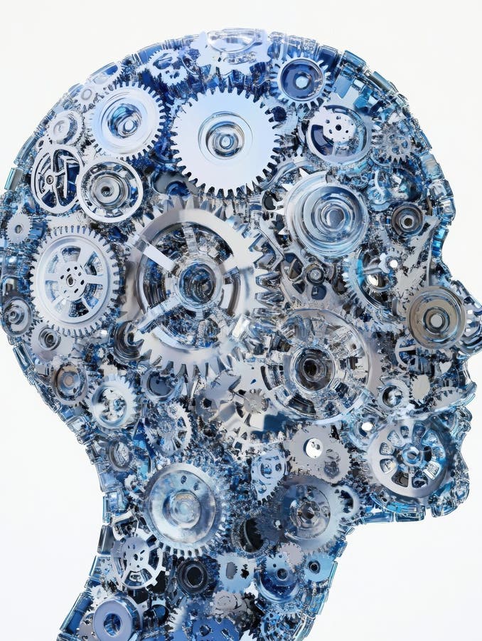 Human Head Contour is Filled with Interlocking Gears and Cogs ...