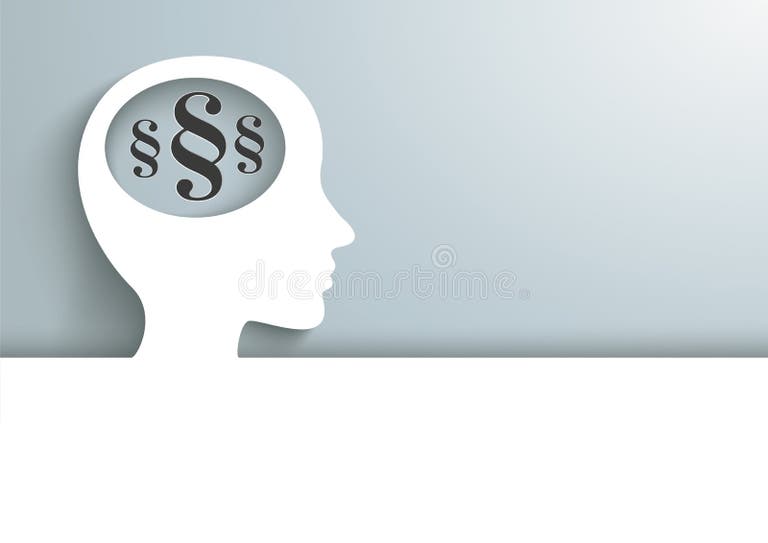 Human Head Cover Paragraph stock vector. Illustration of adjudgment ...