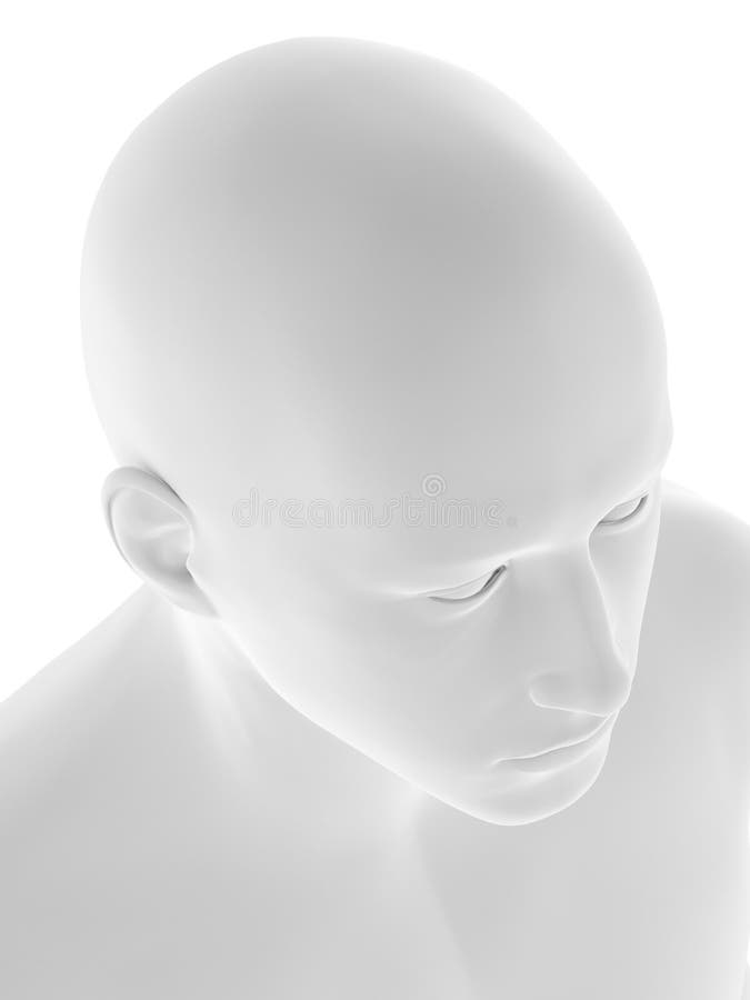 The human head stock illustration. Illustration of rendered - 165074182