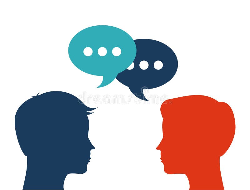 Human Head Design. Communication Concept. Vector Graphic Stock ...