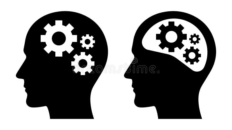 Human Head with Gear Icon, Artificial Intelligence, Brainstorming ...