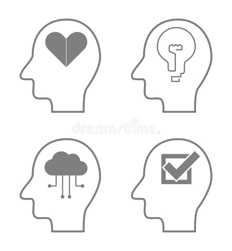 Human head icon stock vector. Illustration of sign, face - 200684787