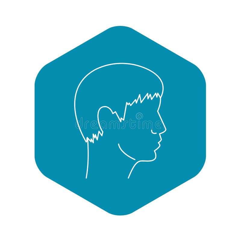 Human Head Icon, Simple Style Stock Vector - Illustration of person ...