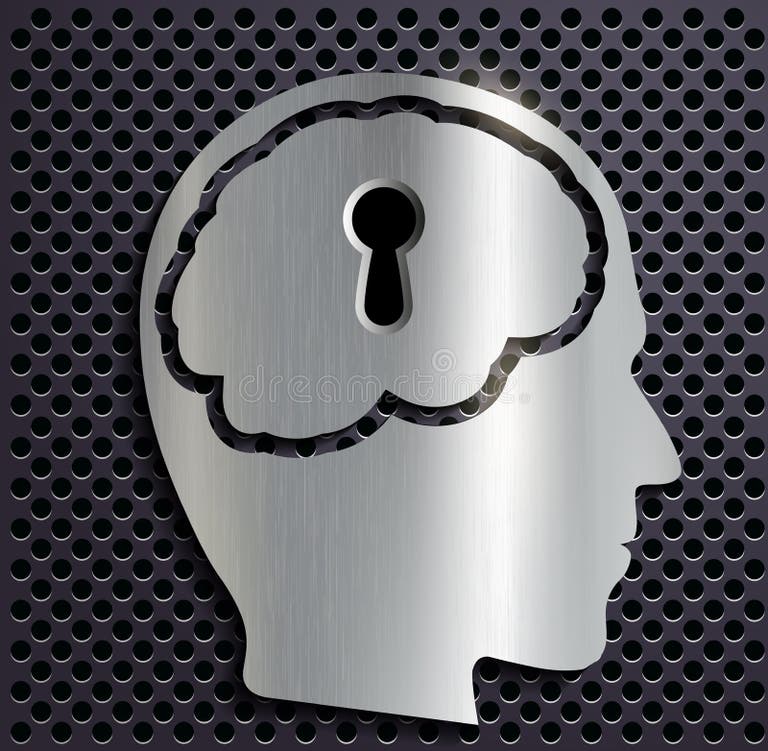 Human Head Keyhole Background Stock Illustrations – 379 Human Head ...