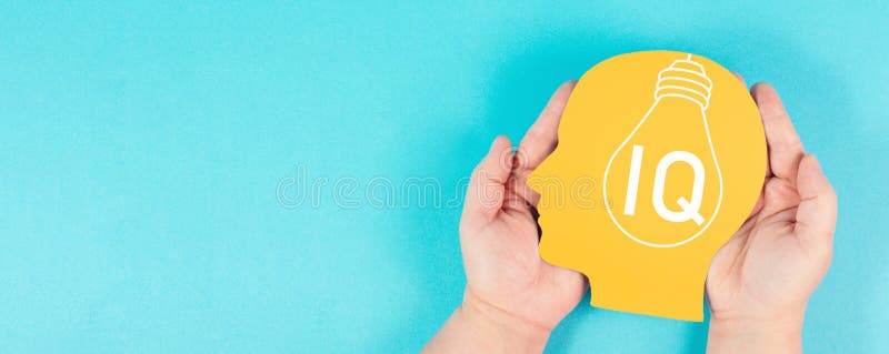 Human Head with Light Bulb and IQ, Intelligent Student, Knowledge and ...