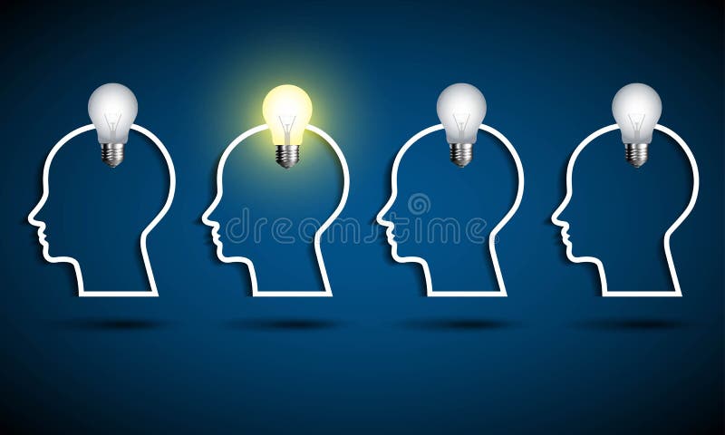 3d Man Drawing Idea Lightbulb Stock Illustration - Illustration of ...