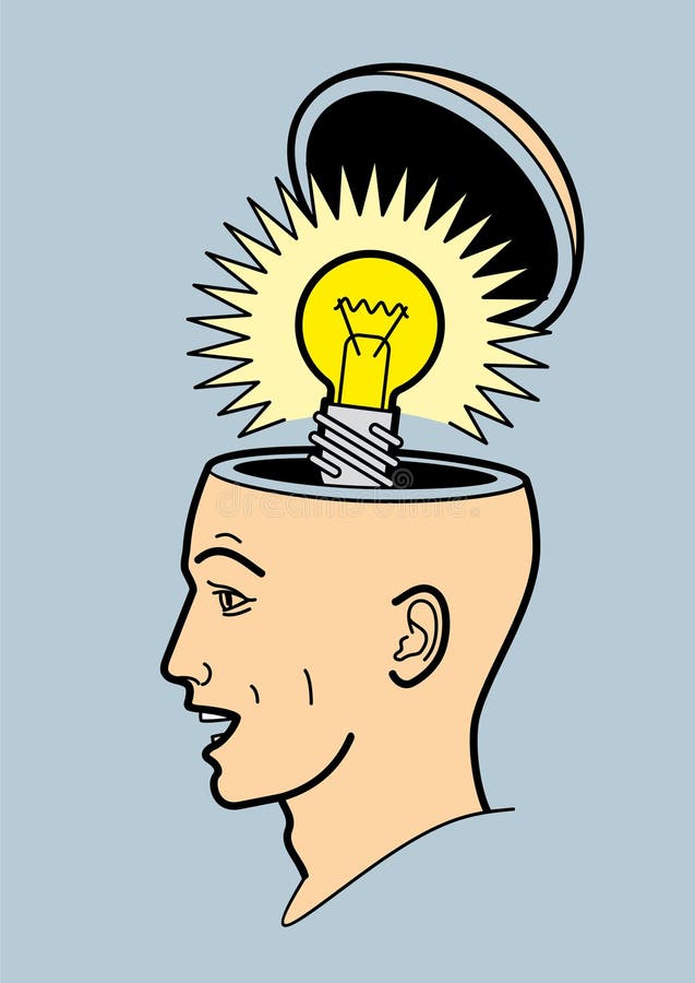 Human Head. a Man`s Brain is Open. Abstract Form of an Open Human Head ... Human Head. a Man`s Brain is Open. Abstract Form of an Open Human Head ...