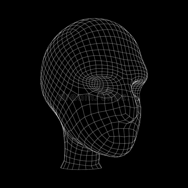 Human head medical scan stock vector. Illustration of medical - 141202085