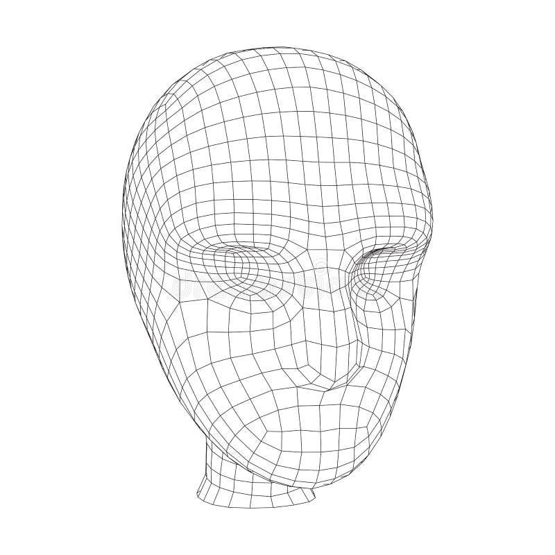 Human head medical scan stock vector. Illustration of digital - 141395741