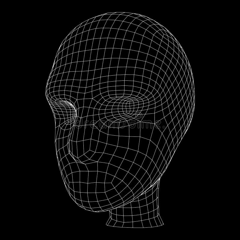 Human head medical scan stock vector. Illustration of head - 142071516