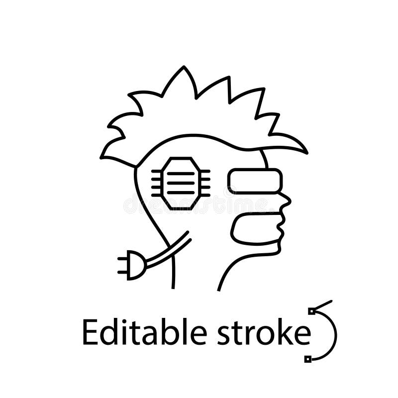 Mohawk Outline Stock Illustrations – 291 Mohawk Outline Stock ...