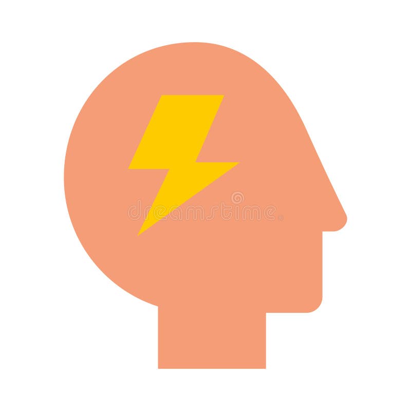 Human Head Profile Thunder Stock Illustrations – 77 Human Head Profile ...