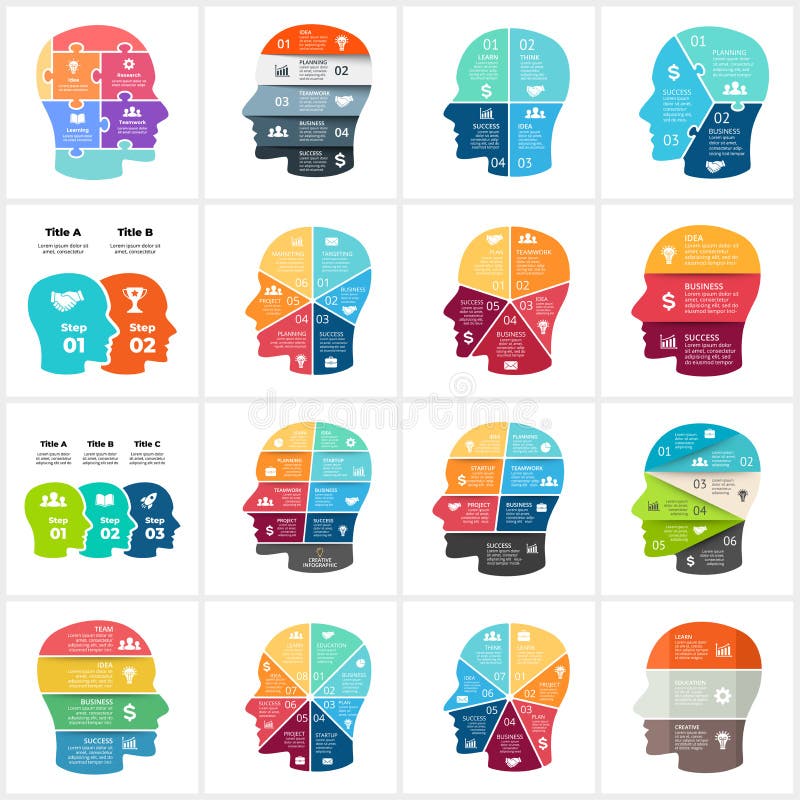 30 Creative Thinking Infographics. Presentation Slide Template. Human ...