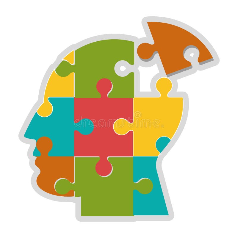 Icon Head Cut Jigsaw Puzzle Pieces Stock Illustrations – 6 Icon Head ...