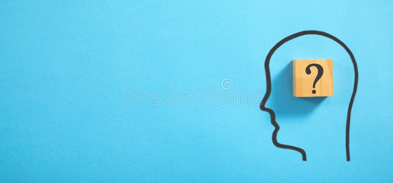Human Head with a Question Mark. Solving Problem Stock Image - Image of ...