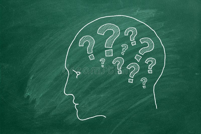 Doubt concept stock illustration. Illustration of education - 181032872