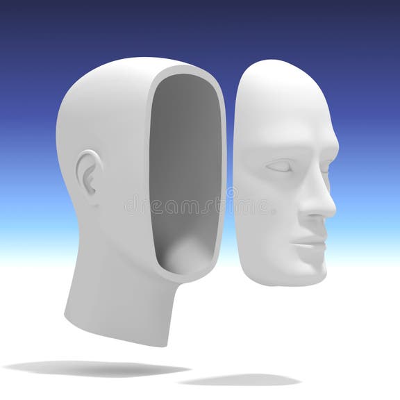 Human Head Separate Face Stock Illustrations – 322 Human Head Separate ...