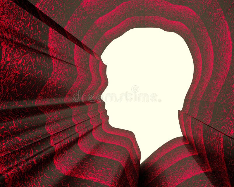 Human head silhouette stock illustration. Illustration of graphic ...