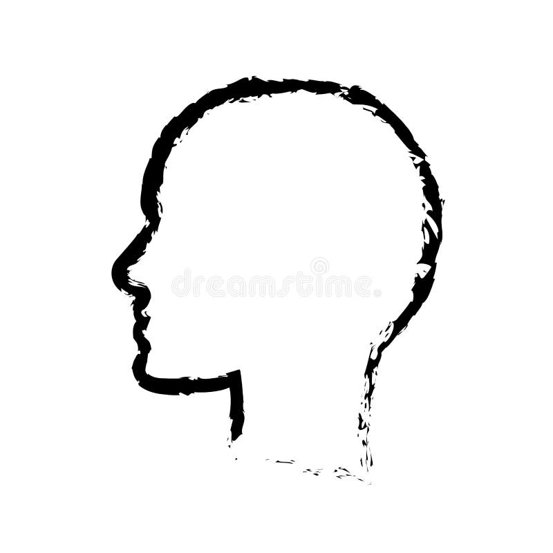 Human Head Silhouette Black Stock Illustrations – 23,018 Human Head ...