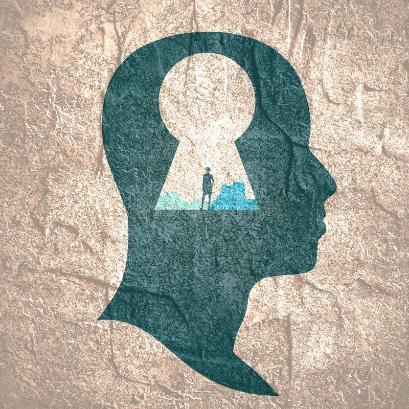 Man Woman Head Silhouette Key Lock Stock Illustrations – 9 Man Woman ...