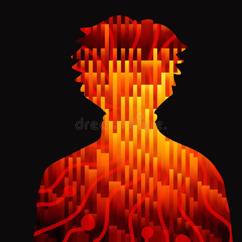 Human Head Silhouette. Human Profile Stock Illustration - Illustration ...