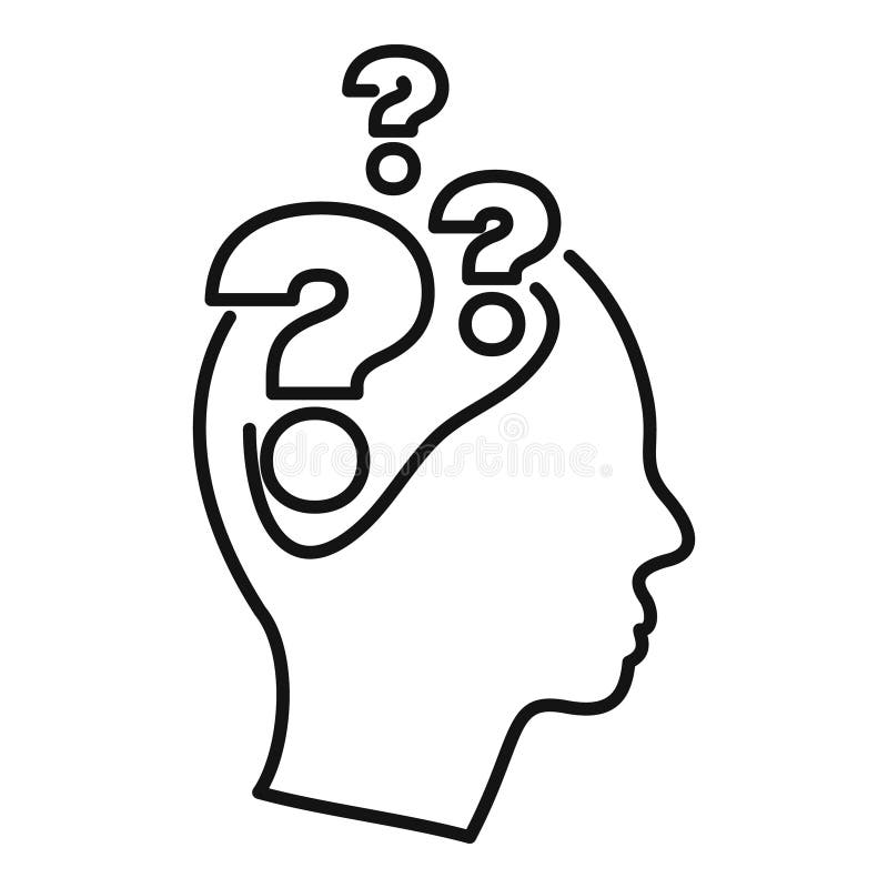 Head Silhouette Question Marks Stock Illustrations – 111 Head ...