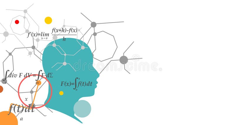 Human Head Silhouette. Robotics Industry and Technology Background ...