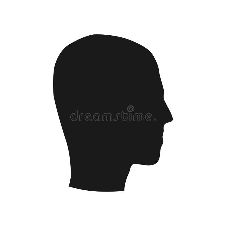 Human Head Side View Stock Illustrations – 7,228 Human Head Side View ...