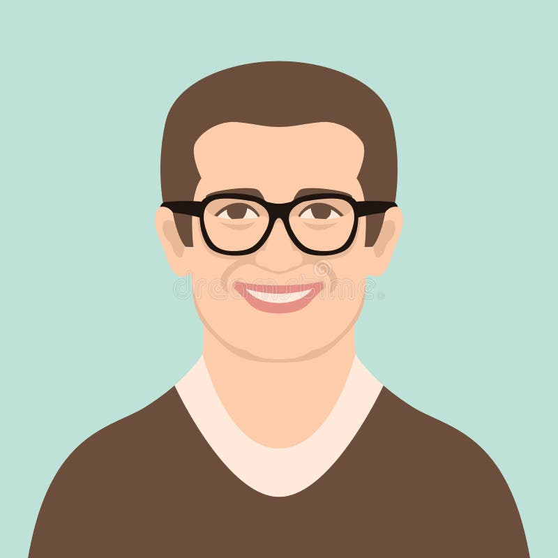 Human Head Smiling Face Avatars Vector Illustration Stock Vector ...