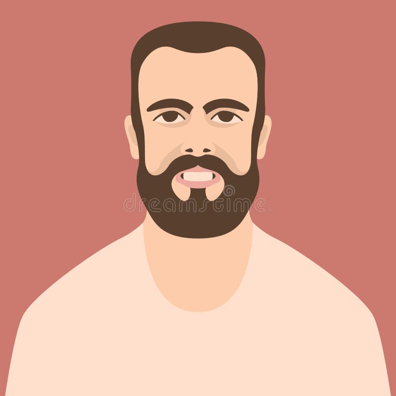 Human Head Smiling Face Avatars Vector Illustration Stock Vector ...