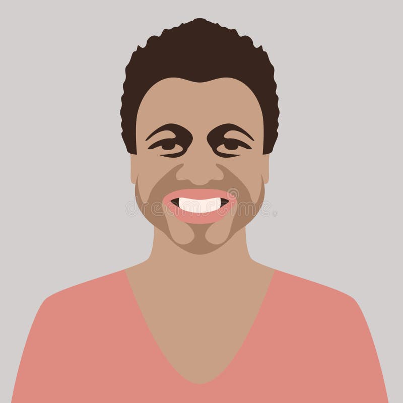 Human Head Smiling Face Avatars Vector Illustration Stock Vector ...