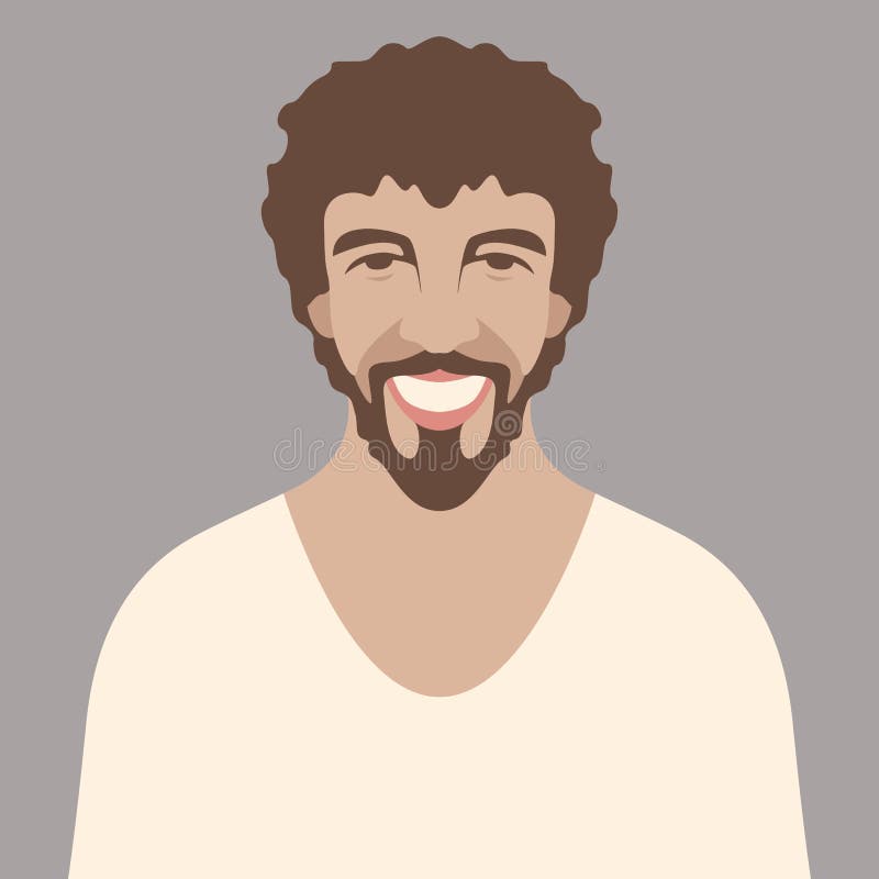 Human Head Smiling Face Avatars Vector Illustration Stock Vector ...