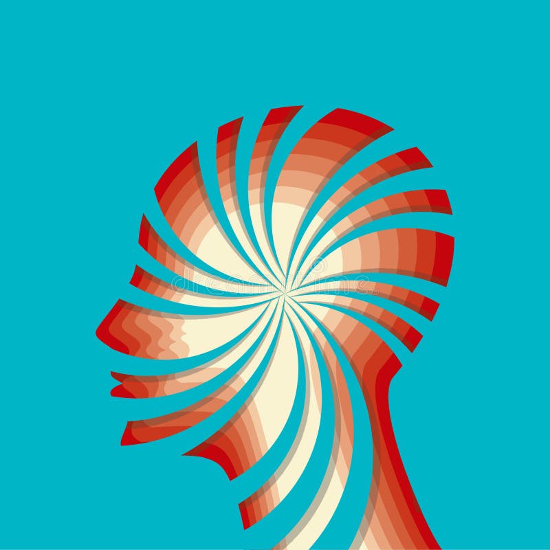 Human Head Thinking a New Idea Stock Vector - Illustration of choice ...