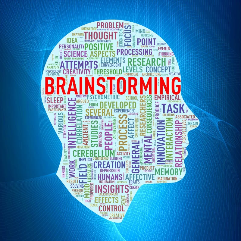 Brainstorm word tags stock illustration. Illustration of sign - 25771610