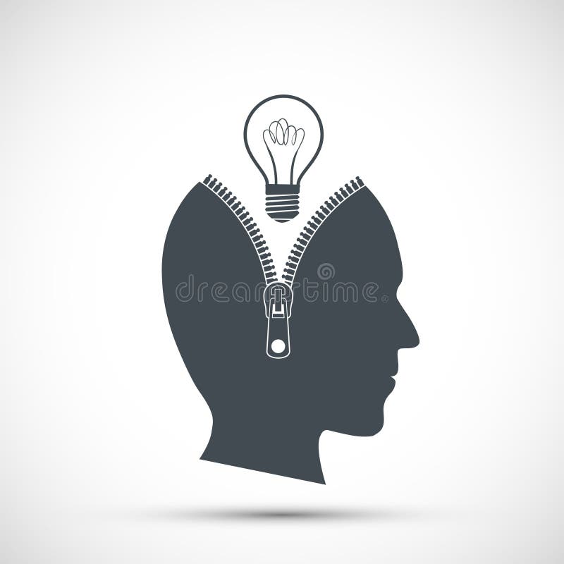 Light Bulb Icon with Gear and Engine Pistons Stock Vector ...