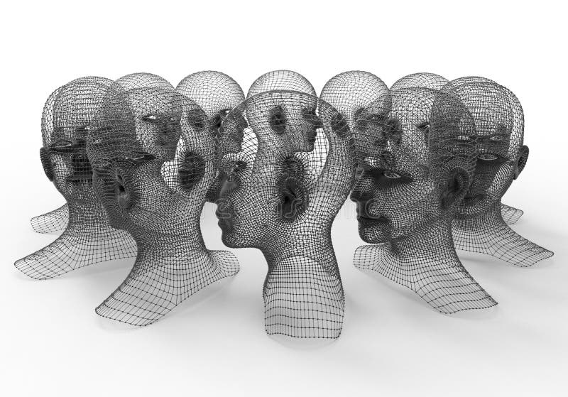 Multiple Heads Stock Illustrations – 1,103 Multiple Heads Stock ...