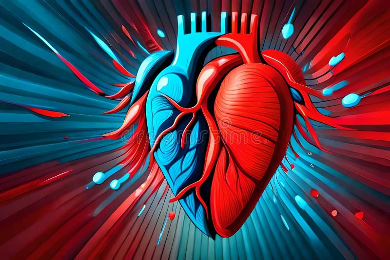 Human Heart Abstract stock illustration. Illustration of human - 274867736