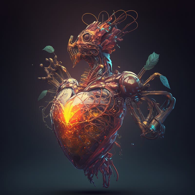 Human Heart stock illustration. Illustration of healthcare - 269870775