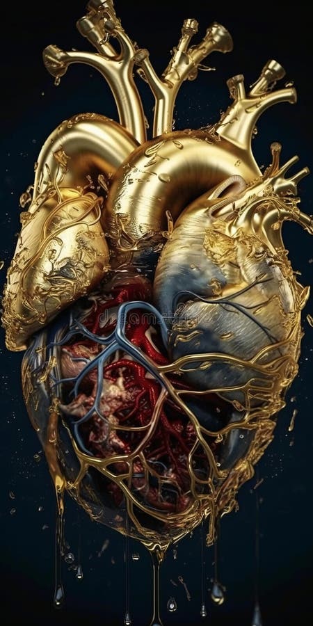 Human Heart As a Work of Art Stock Illustration - Illustration of style ...