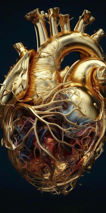 Human Heart As a Work of Art Stock Illustration - Illustration of ...