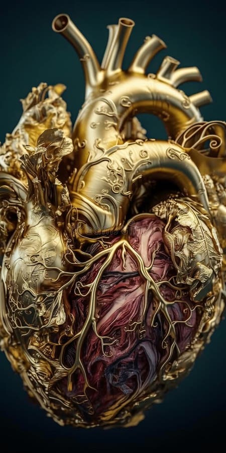 Human Heart As a Work of Art Stock Illustration - Illustration of ...