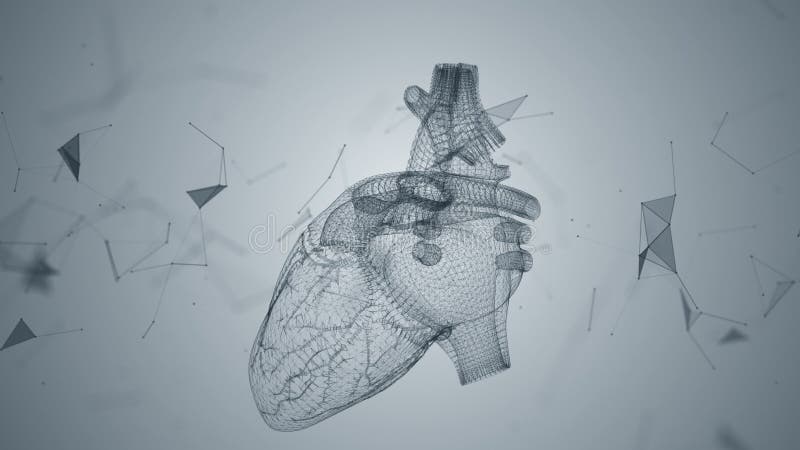 The Human Heart is Formed by Spinning Particles. Stock Footage - Video ...
