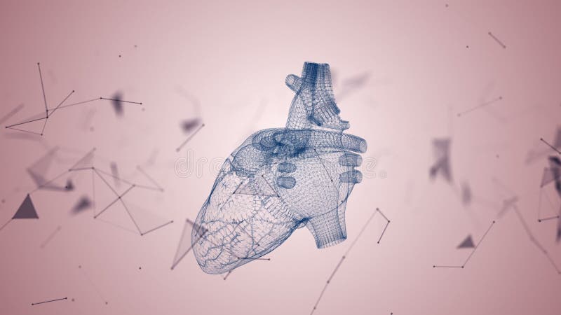 The Human Heart is Formed by Spinning Particles. Stock Footage - Video ...