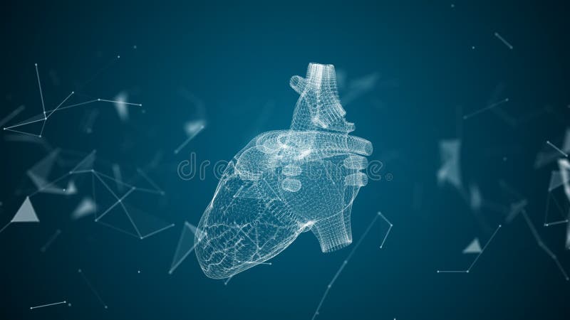The Human Heart is Formed by Spinning Particles. Stock Footage - Video ...